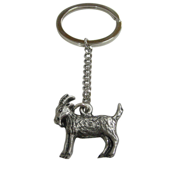 Kiola Designs | Accessories | Silver Toned Textured Goat Pendant ...